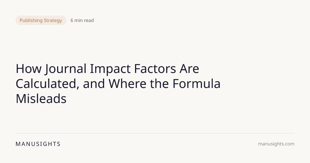 How Journal Impact Factors Are Calculated in Practice