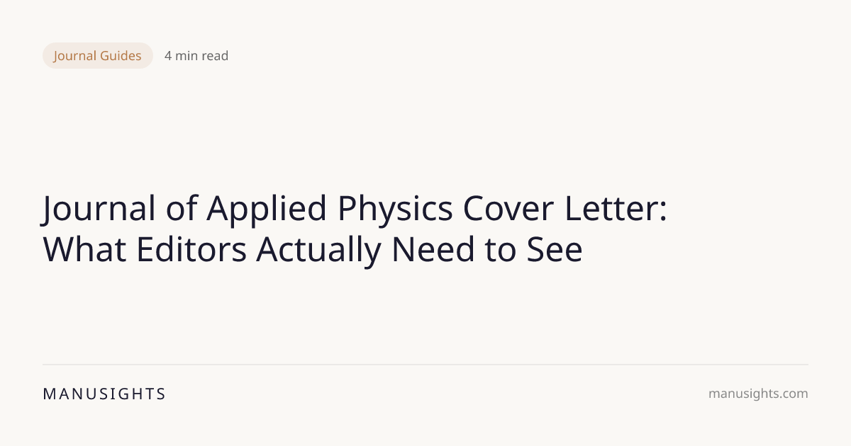 Journal of Applied Physics Cover Letter