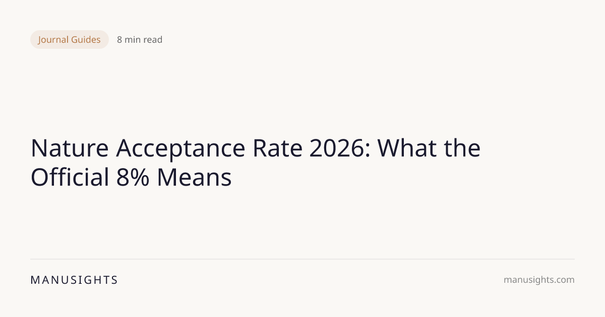 Nature Acceptance Rate: What the 8% Means for Your Paper