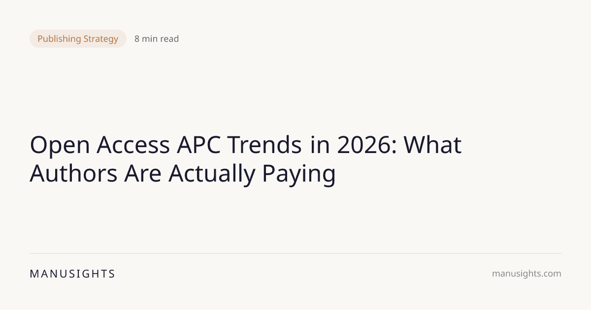 Open Access APC Trends 2026: What Authors Are Paying